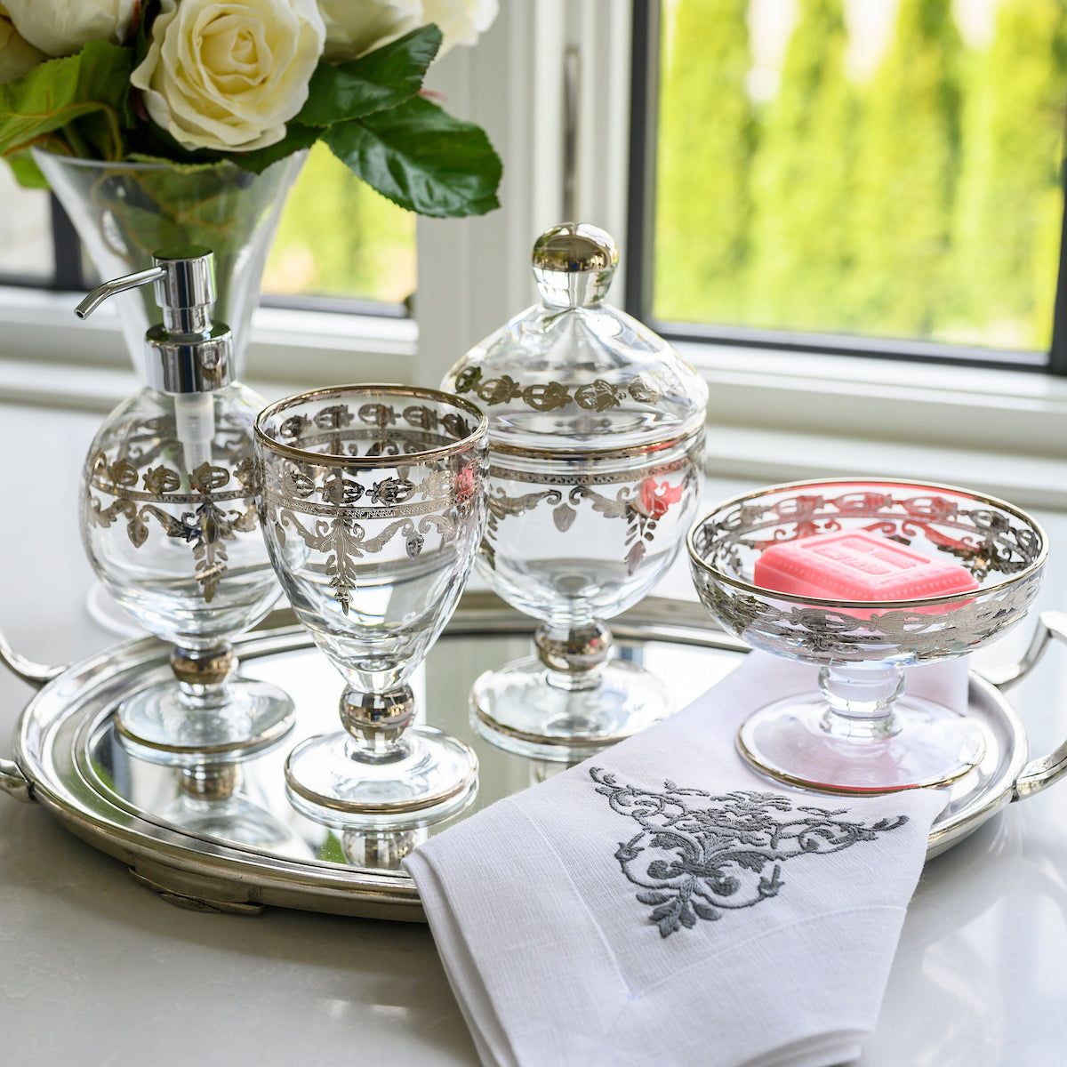 Vetro Platinum Canister with Lid – Arte Italica