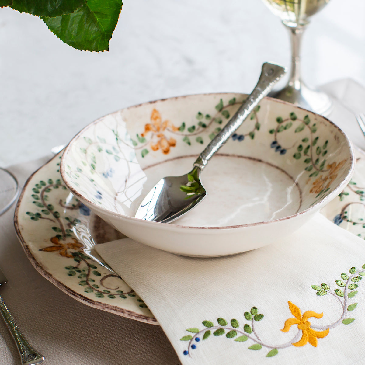 Medici Pasta Soup Bowl - 9" Hand Painted Italian Ceramic | Arte Italica