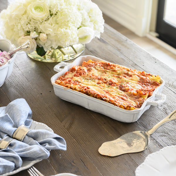 Bella Bianca Rectangular Lasagna Dish – Arte Italica