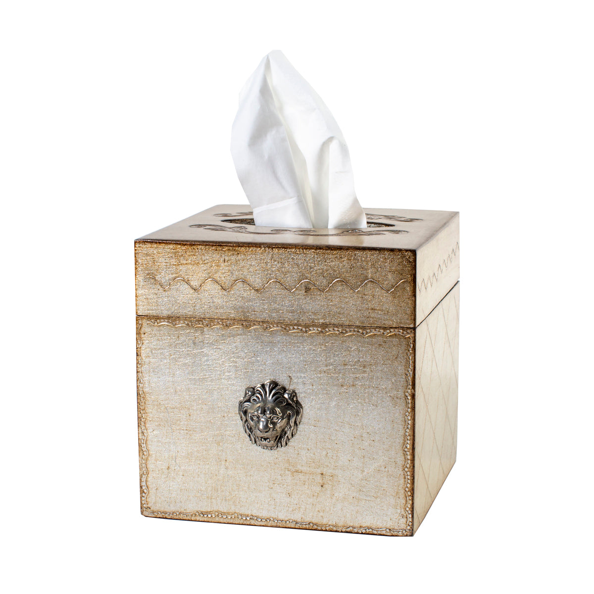 Florentino Leone Wooden Tissue Box Cover – Arte Italica
