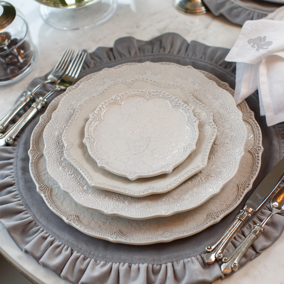 Merletto Antique Bread / Canapé Plate – Arte Italica