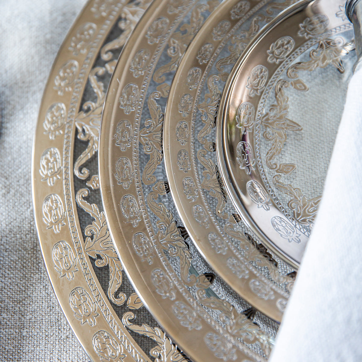 Vetro Platinum Dinner Plate – Arte Italica