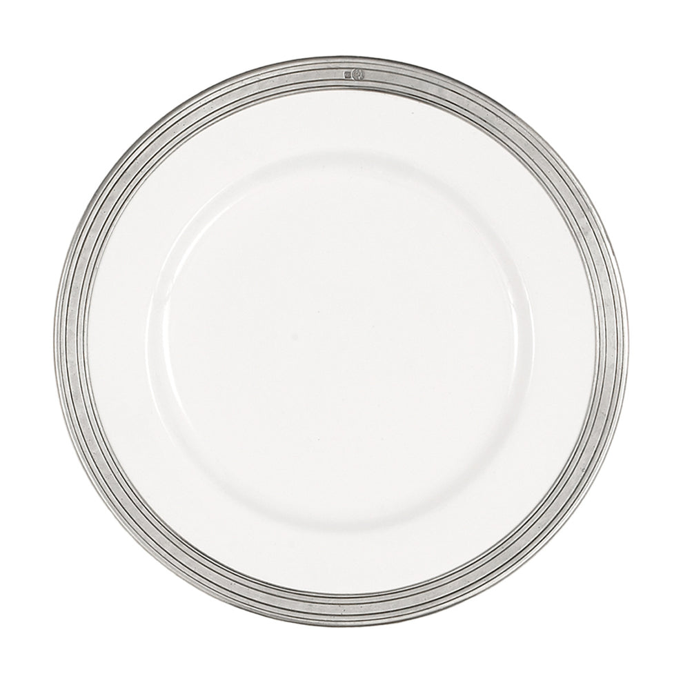 Tuscan Dinner Plate – Handmade Italian Ceramic & Pewter | Arte Italica