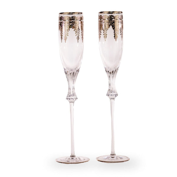 Vetro Platinum Wedding Flute Set – Arte Italica